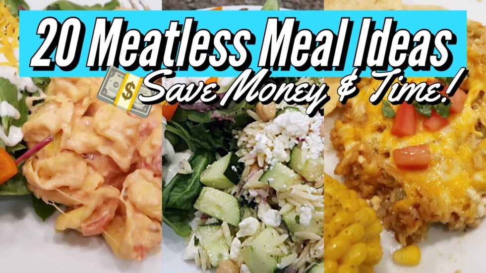 MEATLESS MEAL IDEAS to SAVE TIME and MONEY // EASY MEALS for the entire ...